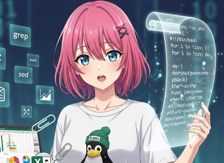 LinuxシェルスクリプトでExcelファイル（.xlsx）操作：csv変換からシンプル集計自動化まで - あっと寝てく？